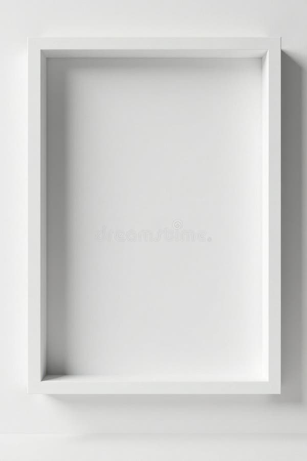 Clean White Frame, Smooth Matte Finish, Isolated , Subtle, Border ...