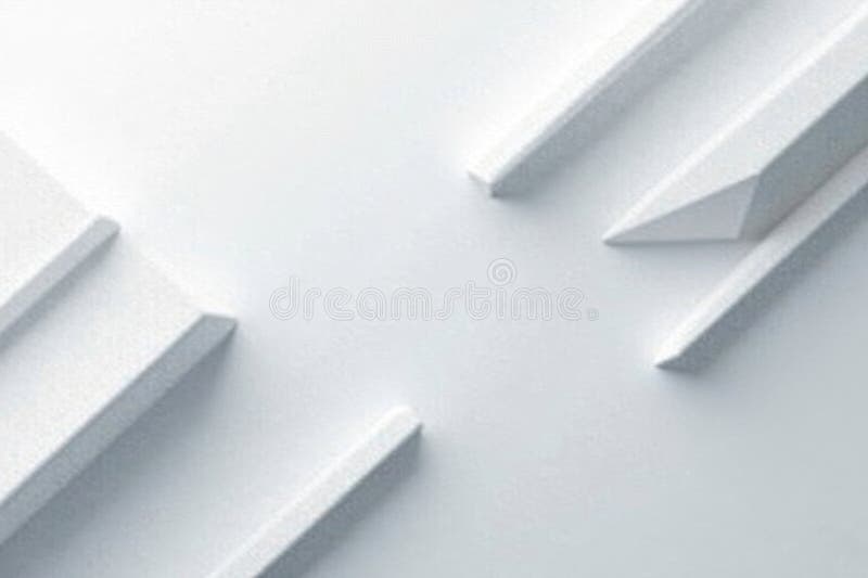 Clean White Geometric Shapes Sharp Angles Abstract Design Clean Style ...