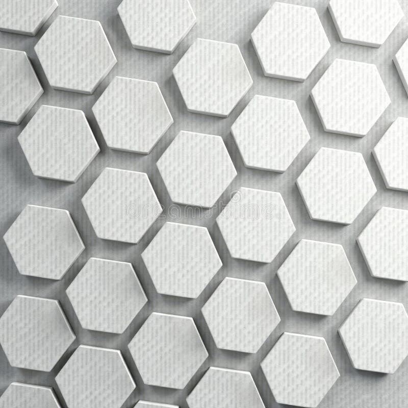 Clean White Hexagonal Grid, Repeating Backdrop , Illustration, White ...