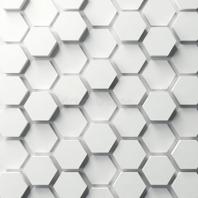 Clean White Hexagonal Grid, Repeating Backdrop , Minimal, White ...