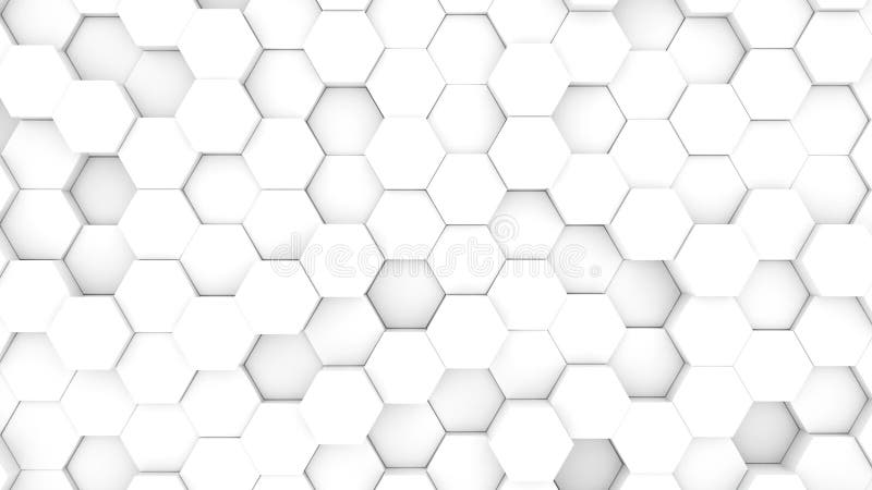 Clean White Hexagonal Pattern Loop – Minimal Tech Background Animation ...