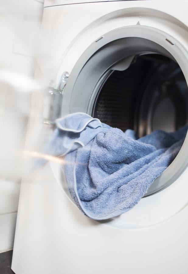 Clean White Laundry Machine Stock Image - Image of tiltshift, green ...
