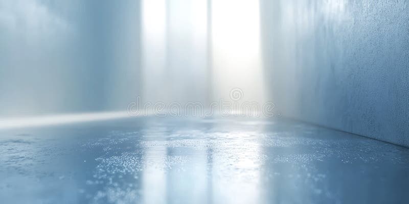 Clean White Light Refraction on a Frosted Glass Surface with Subtle ...