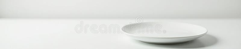 Clean White Porcelain Plate, Minimalist Design, Clean, Monochrome ...