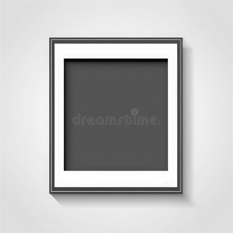 Clean White Rectangular Border Stock Illustration - Illustration of ...