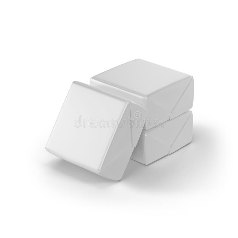 Clean White Rectangular Cardboard Box with Neatly Folded Edges Stock ...