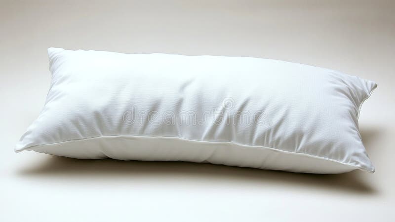 A Clean, White Rectangular Pillow Isolated on a White Background. (1 ...