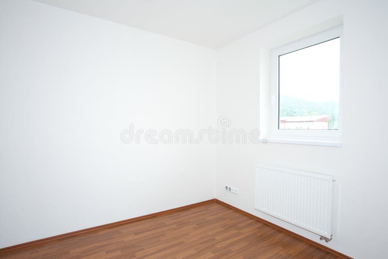 Clean white room interior stock photo. Image of home - 18698482