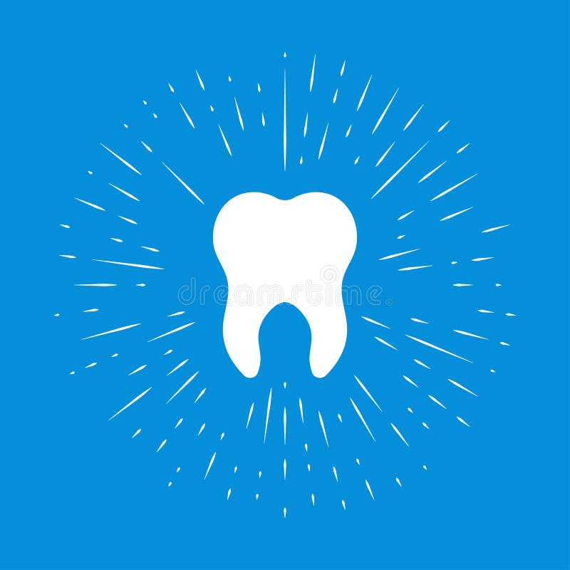 Dental Icon. Clean Teeth Icon, Shiny Tooth Illustration Isolated On ...