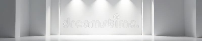 Clean White Stage, Spotlight on Truss, Minimalist Design, Background ...