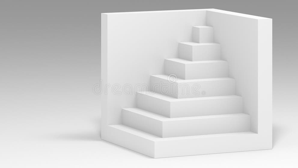 Cube Block Staircase Stock Illustrations – 686 Cube Block Staircase ...