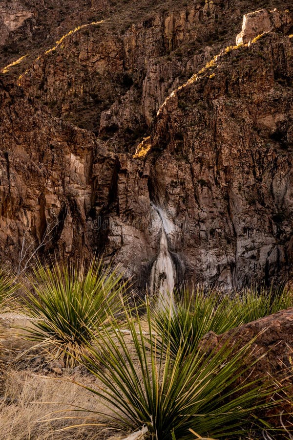 Clean White Stone Below the Window Dry Fall Stock Photo - Image of ...