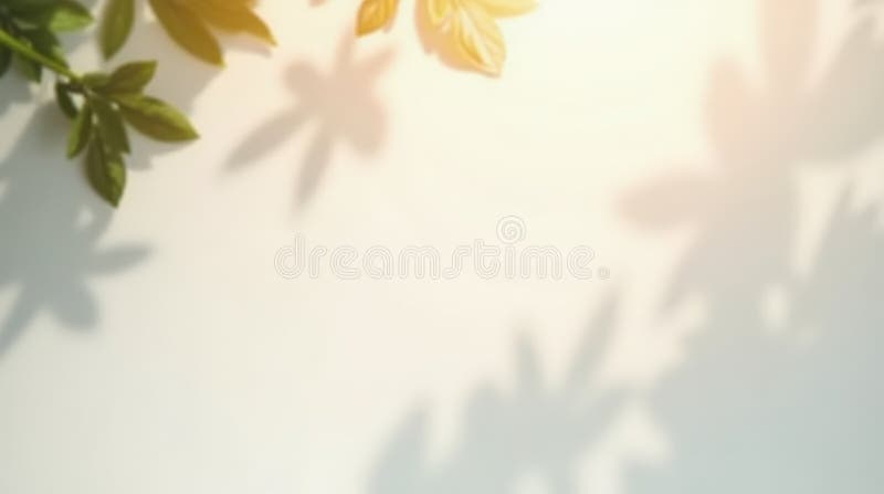 A Clean White Surface with Soft Golden Hour Sunlight Stock Illustration ...