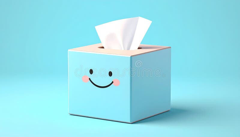 Clean White Tissue Box on a Flat Surface, Minimalist Home Essential ...
