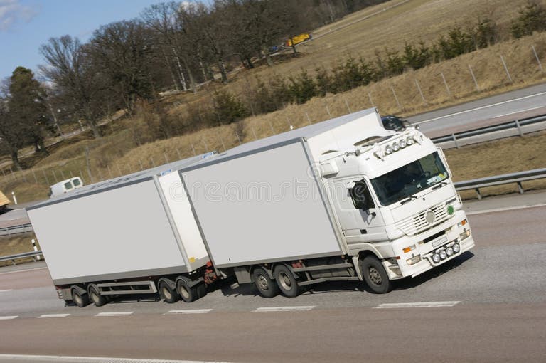 Clean, white truck, lorry stock image. Image of cargo, transportation ...