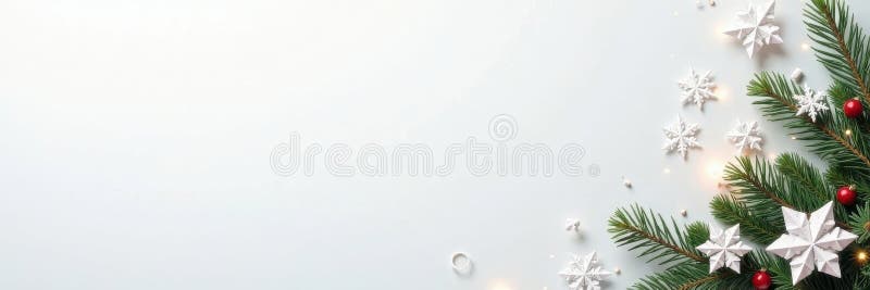 Clean White Xmas Backdrop; Subtle Snowflake Pattern, Type Area, Clean ...