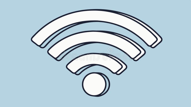 Clean Wifi Symbol Illustration, Vector Design Generative AI Stock ...