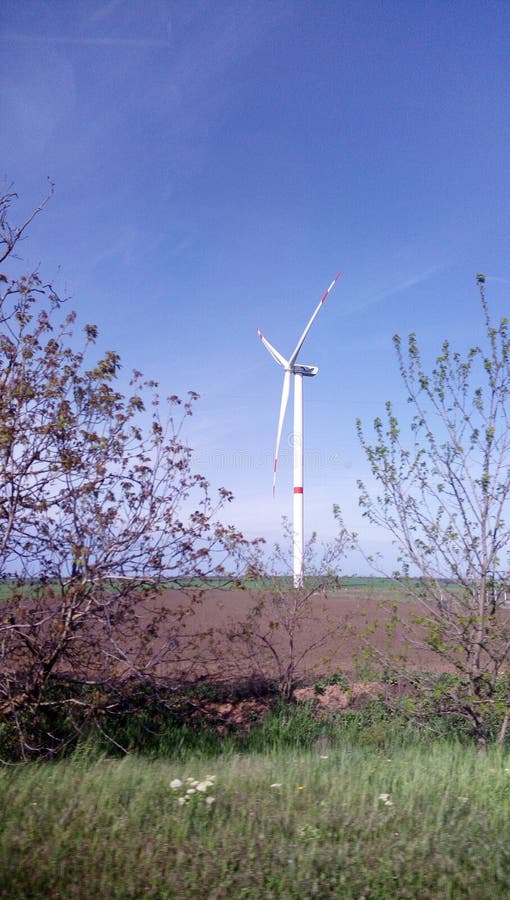 Clean Wind Energy Will Save Our Planet Stock Photo - Image of planet ...