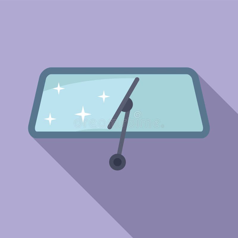 Clean Windshield with Wiper Illustration Stock Illustration ...