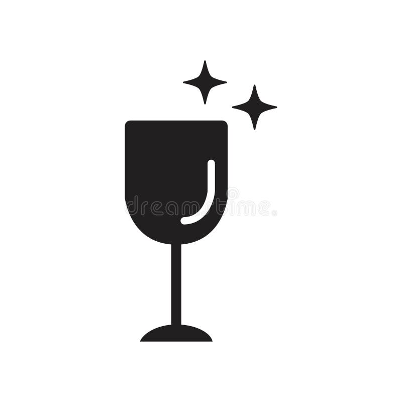 Clean Wine Glass. Vector Illustration Decorative Design Stock Vector ...