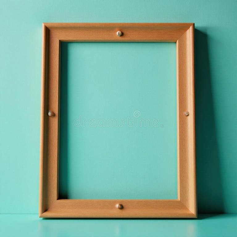 Clean Wooden Rectangular Frame, Simple Design, Border, Template ...
