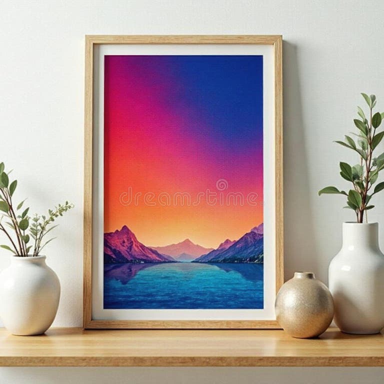 Clean Wooden Rectangular Frame, Simple Design, Rectangle, Blank Stock ...