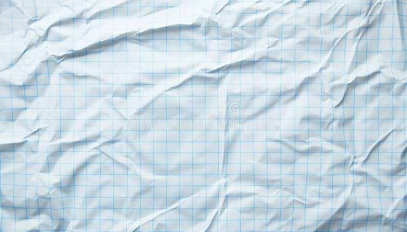 Clean Wrinkled Grid Math Paper Stock Image - Image of torn, cell: 352769859