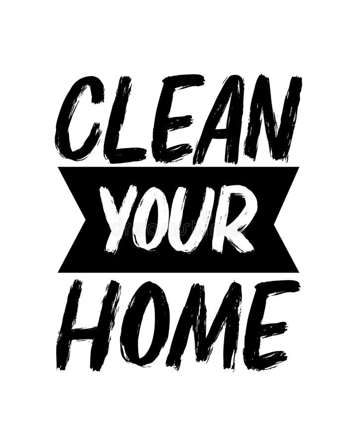 Clean Up Your Mess Love Mother Earth.Hand Drawn Typography Poster ...