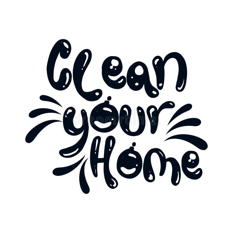 Clean Up Your Mess Love Mother Earth.Hand Drawn Typography Poster ...