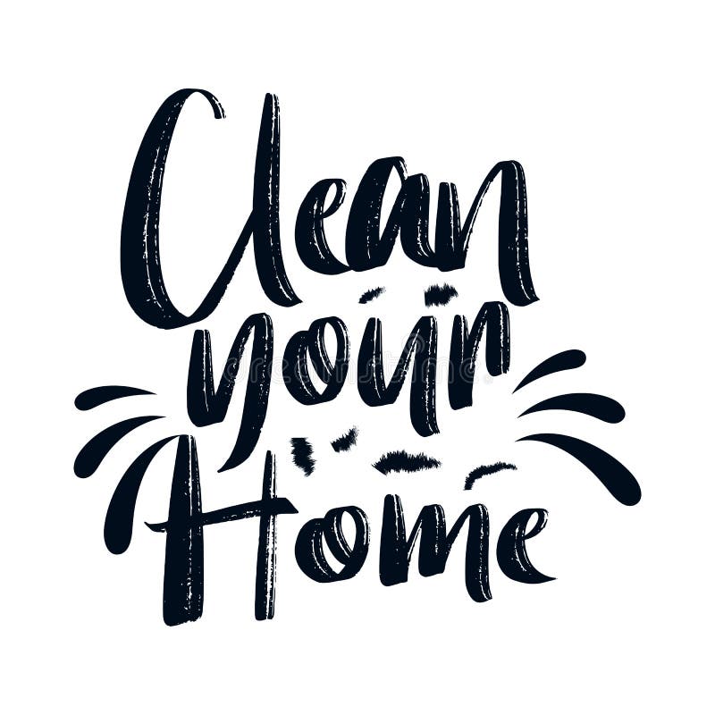 Clean Up Your Mess Love Mother Earth.Hand Drawn Typography Poster ...