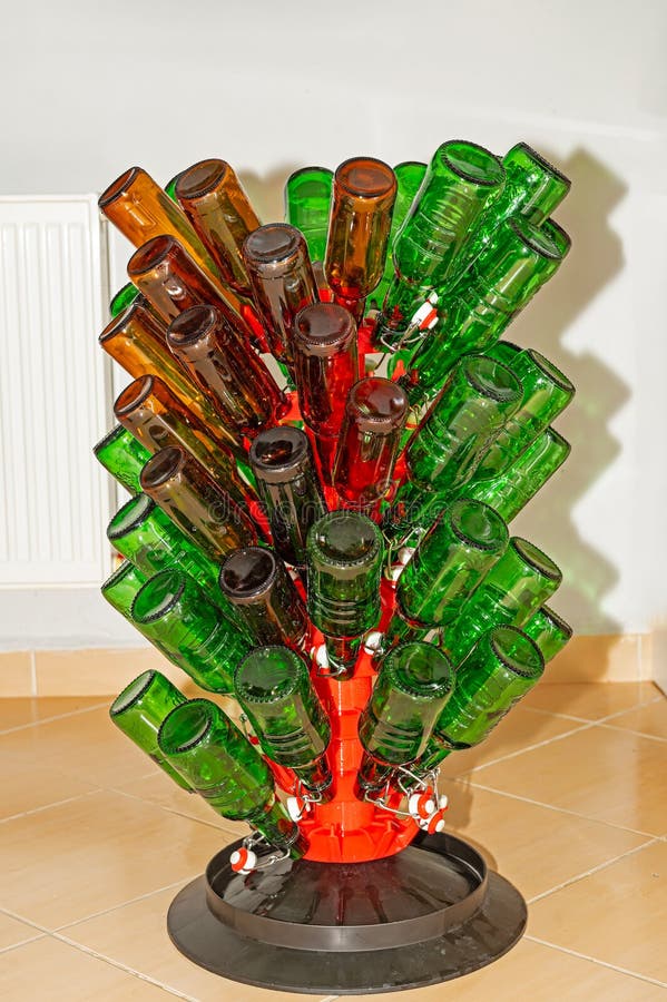 Cleaned Beer Bottles for Home Hobby Brewing Stock Image - Image of home ...