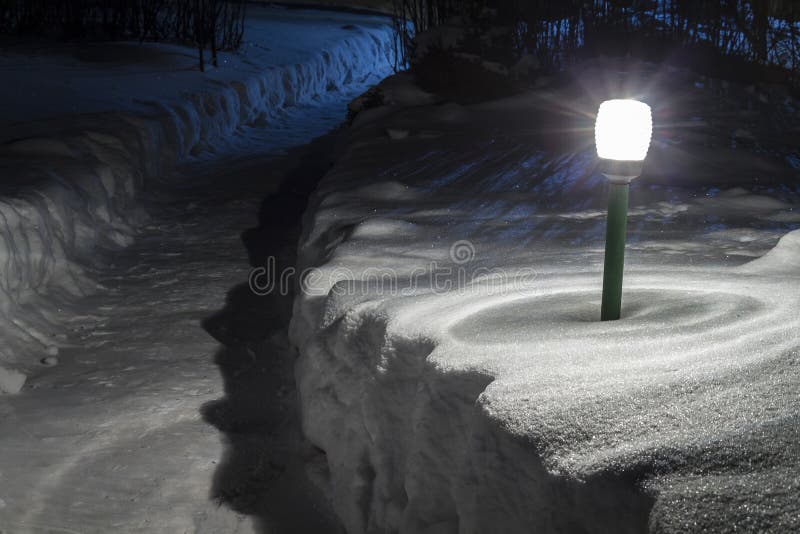 Path in the snow stock photo. Image of seasonal, frosty - 145170688