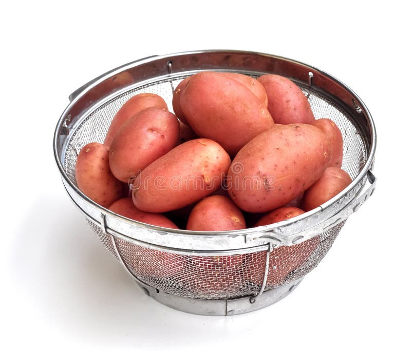 Cleaned red potatos stock image. Image of white, rinsing - 30576697