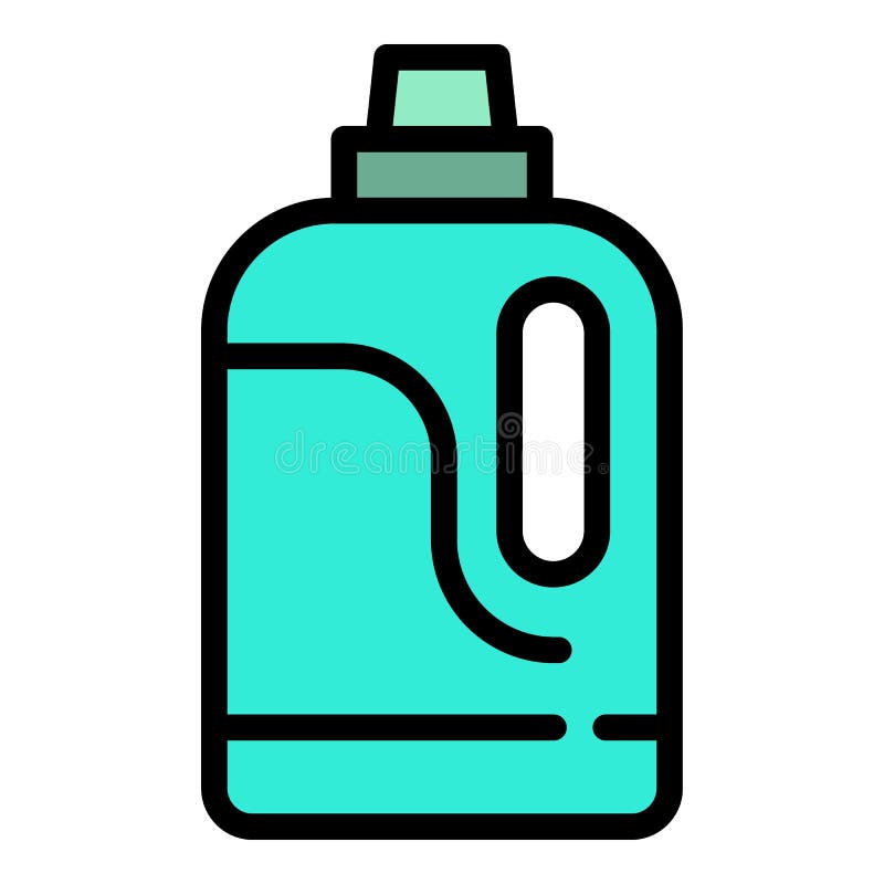 Cleaner Bottle Icon, Outline Style Stock Vector - Illustration of ...