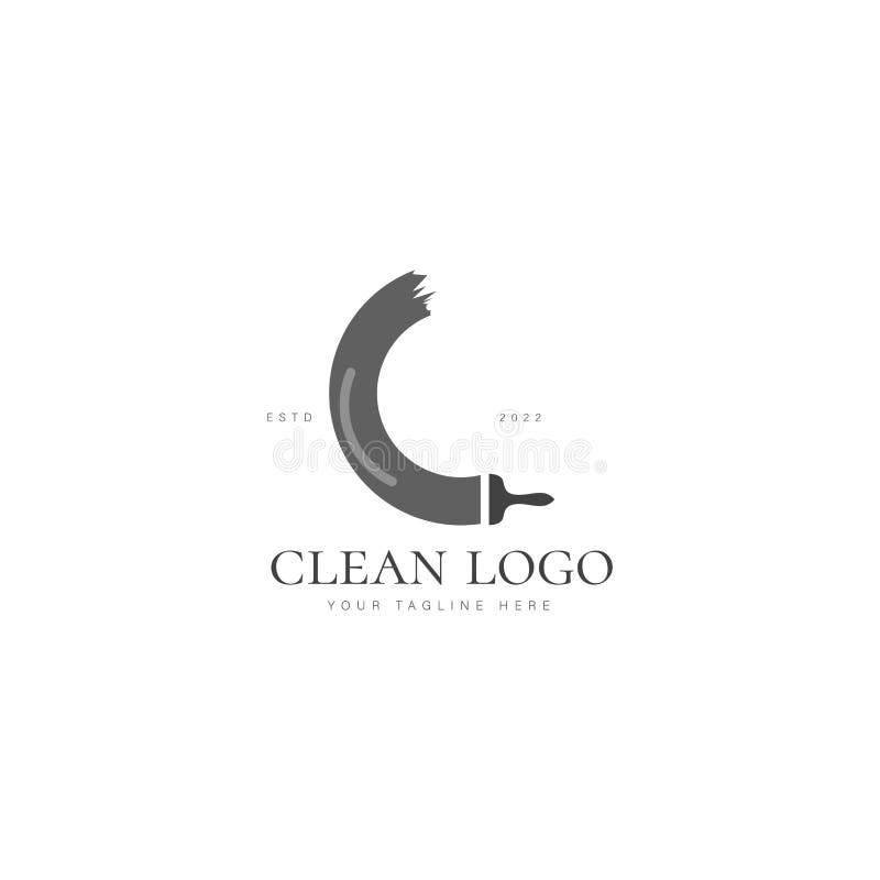 Cleaner Logo Design Icon Illustration Stock Vector - Illustration of ...