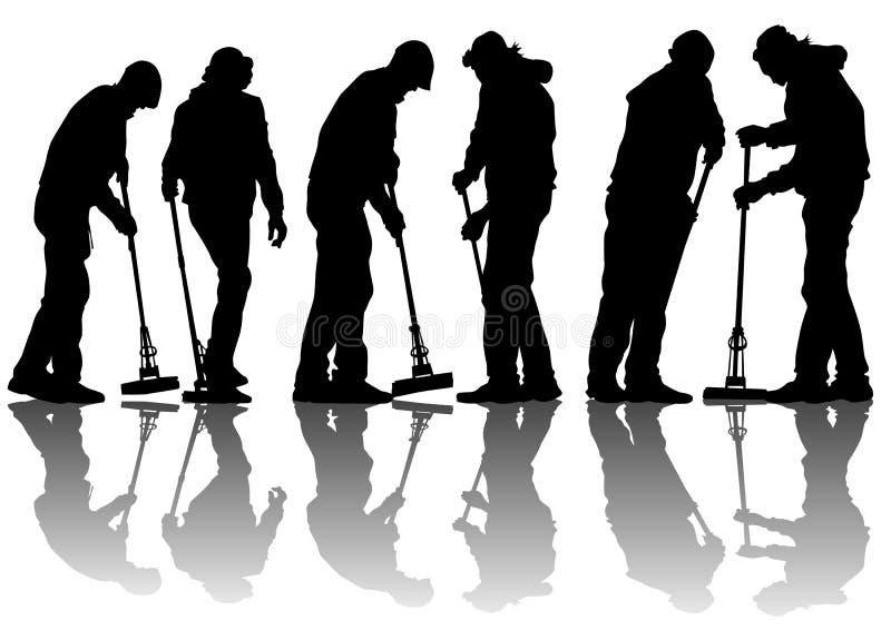 Cleaner people stock vector. Illustration of work, wipe - 14806425