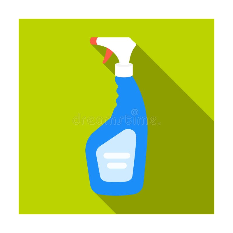 Cleaner Spray Icon in Flat Style Isolated on White Background. Cleaning ...