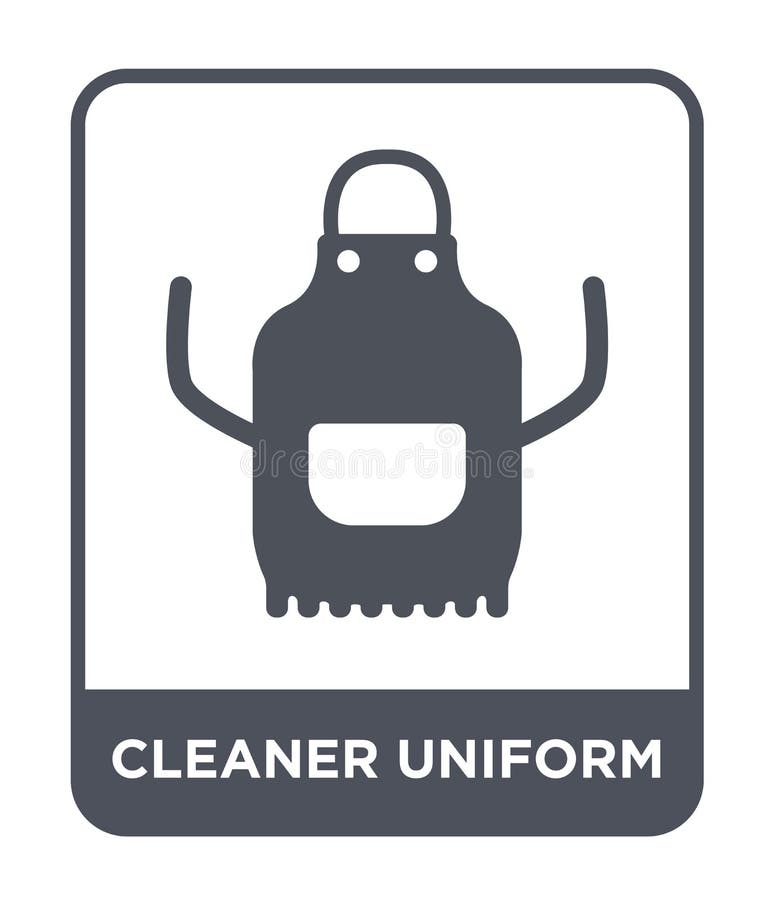 Cleaner Uniform Icon. Trendy Flat Vector Cleaner Uniform Icon on Stock ...