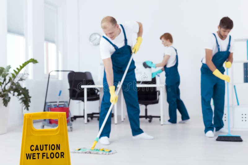 Mopping the floor tiles stock image. Image of antiseptic - 26542281