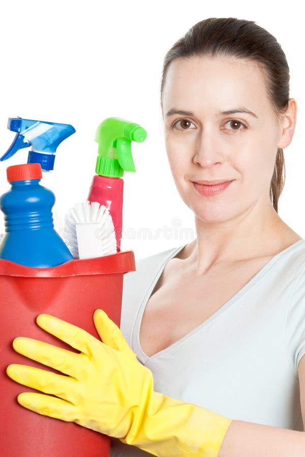 Cleaning woman stock photo. Image of concept, cute, cleaner - 4669068