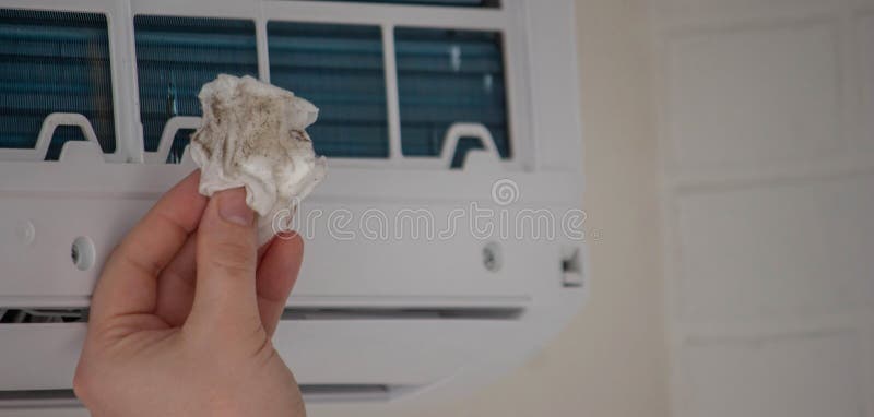Cleaning Air Conditioner Filter for Better Air Quality Stock Image ...