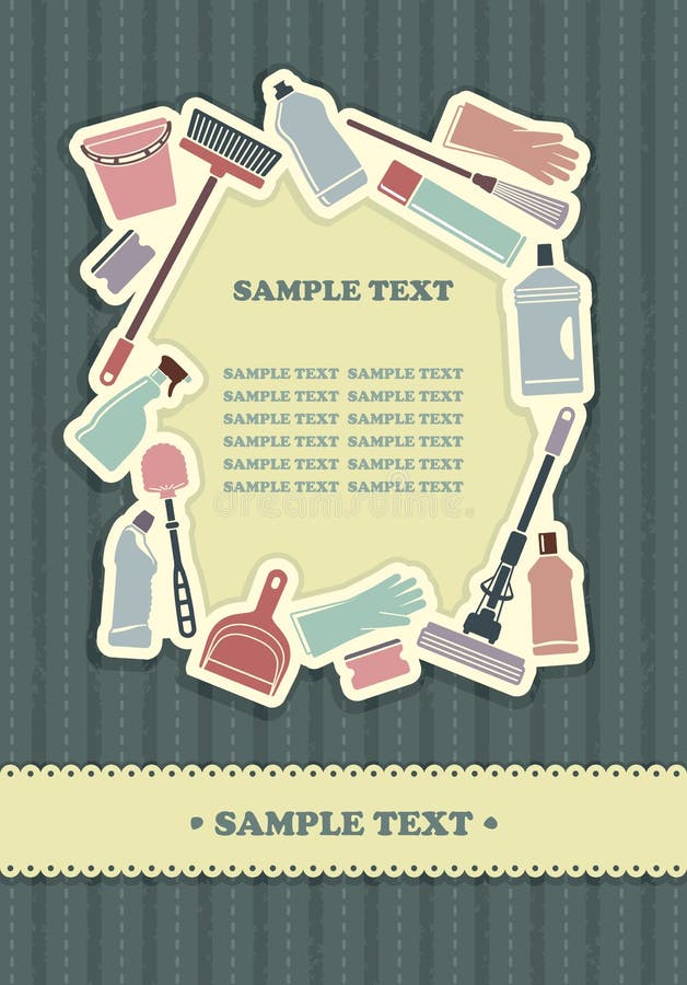Cleaning Background. Vector Illustration Stock Vector - Illustration of ...