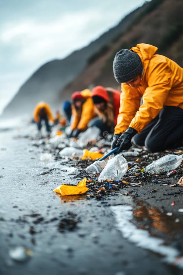 Cleaning Beach Debris stock photo. Image of ecology - 362829704