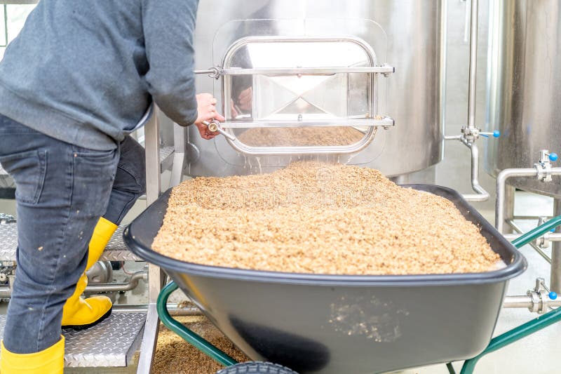 Cleaning the Boiler from Residual Malt after Brewing Beer in the ...