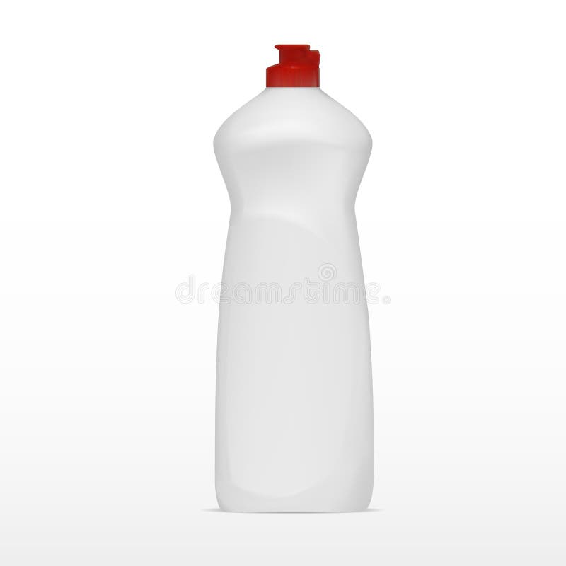 Cleaning Bottle Isolated on White Background Stock Photo - Image of ...