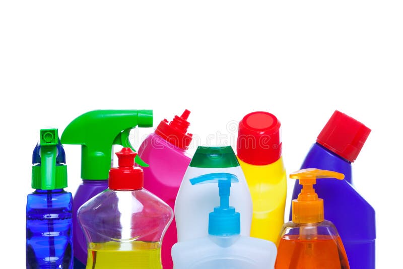 Cleaning bottles stock photo. Image of plastic, soap - 15448424