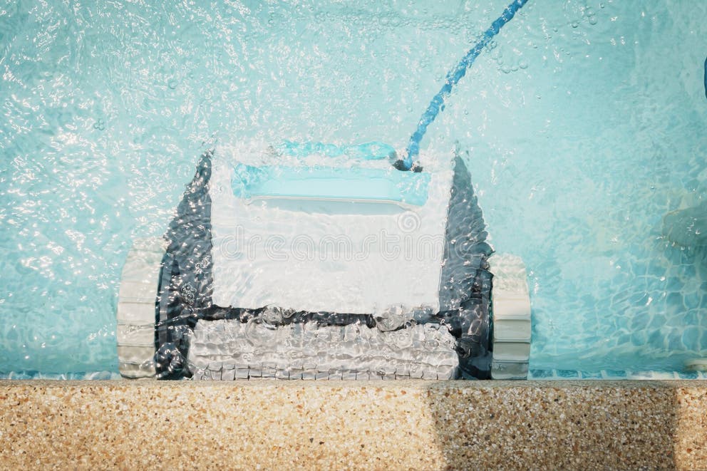 Cleaning the Bottom of the Pool and Walls with a Submersible Robot ...