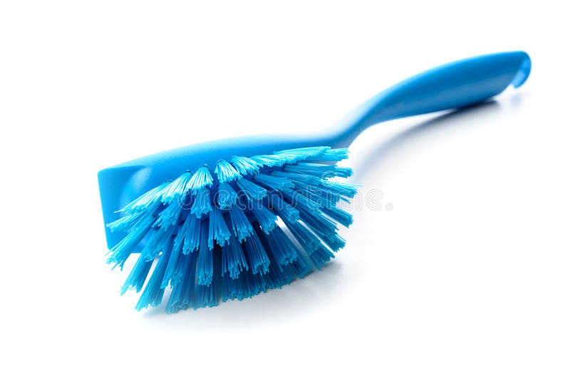 Cleaning brush stock image. Image of plastic, blue, cleaning - 49850759