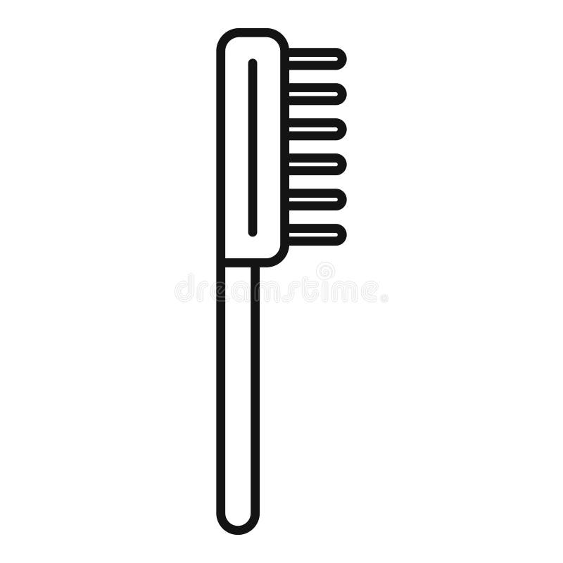 Cleaning Brush Icon with Bristles for Scrubbing Stock Vector ...