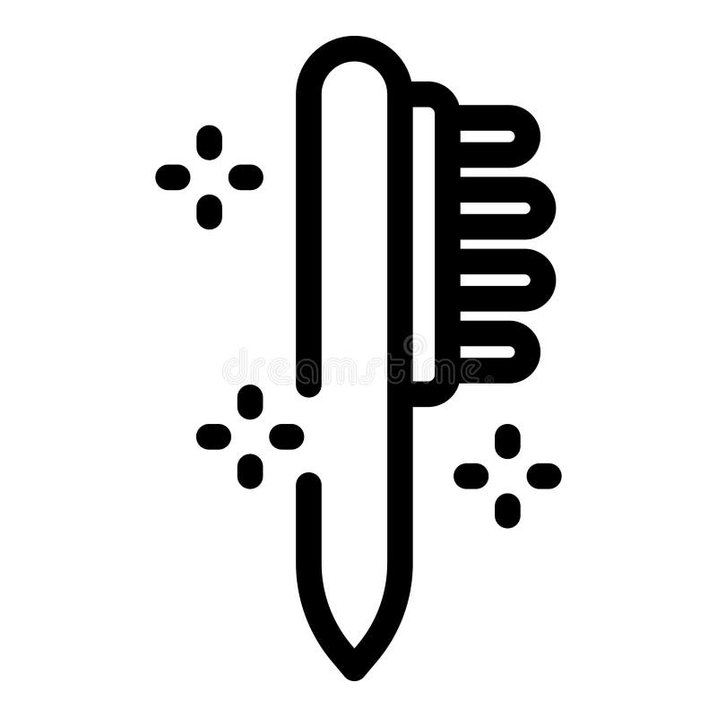 Cleaning Brush Icon for Housekeeping and Chores Stock Illustration ...